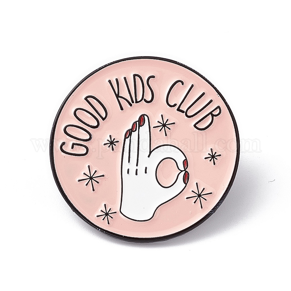Wholesale Word Good Kids Club Enamel Pin - Pandahall.com