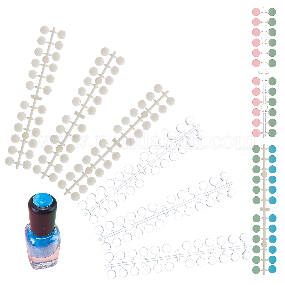 Wholesale 2 Sets 2 Colors Plastic False Nail Tips Color Chart ...
