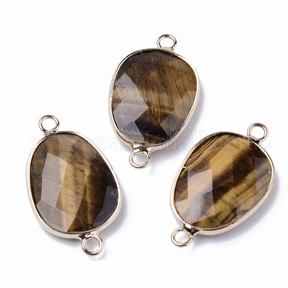 Wholesale Natural Tiger Eye Links Connectors - Pandahall.com
