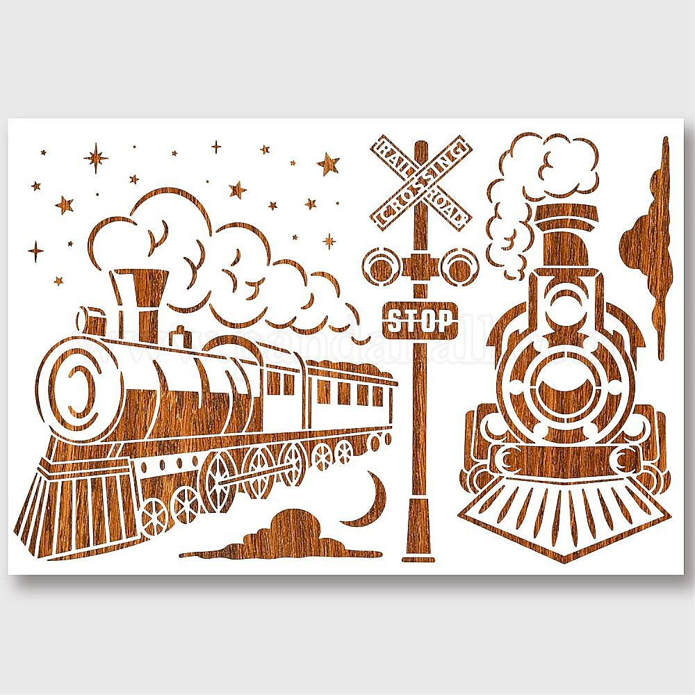 Wholesale NBEADS Train Stencil - Pandahall.com