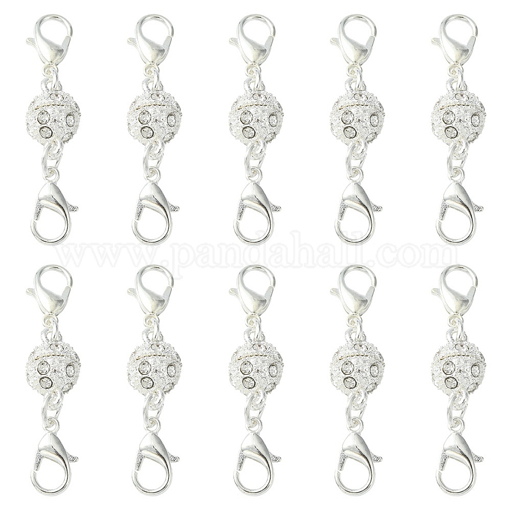 Wholesale Alloy Crystal Rhinestone Magnetic Clasps - Pandahall.com