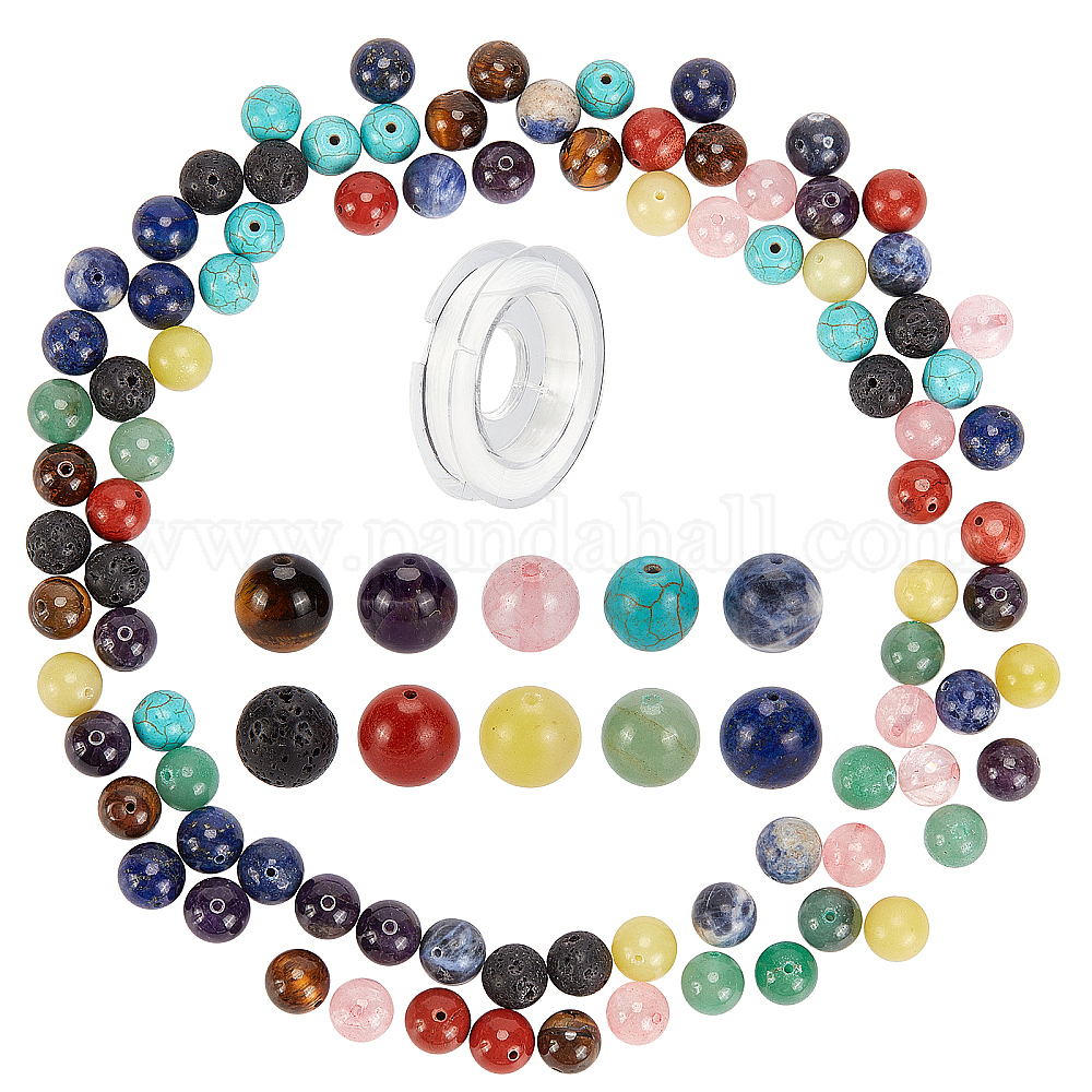 Wholesale DIY Chakra Themed Stretch Bracelets Making Kits - Pandahall.com