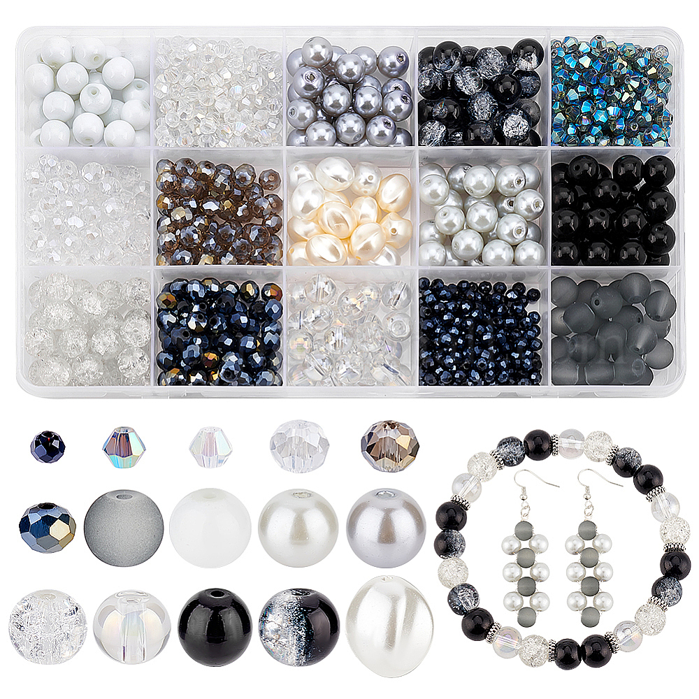 Wholesale 995Pcs 15 Style Glass Beads - Pandahall.com