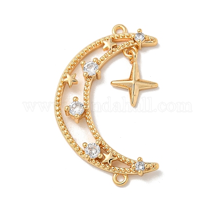 Wholesale Brass Micro Pave Clear Cubic Zirconia Pendants - Pandahall.com