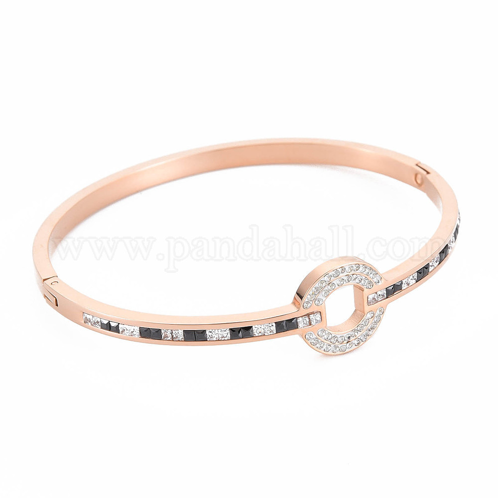 Wholesale Rhinestone Donut Bangle - Pandahall.com