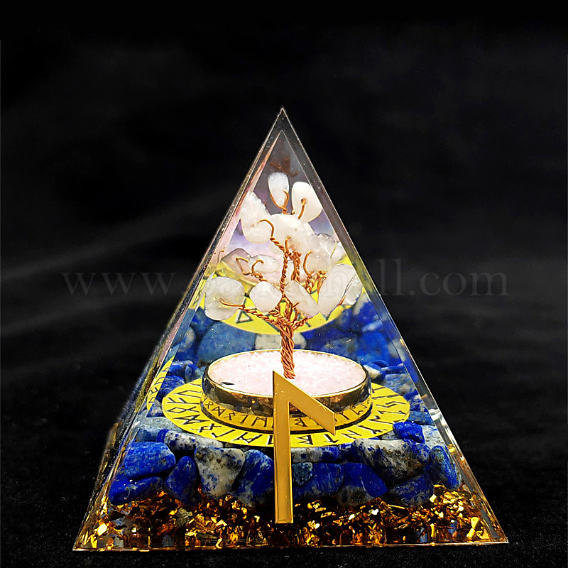 Wholesale Viking Rune Symbol-Water Orgonite Pyramid Resin Display ...