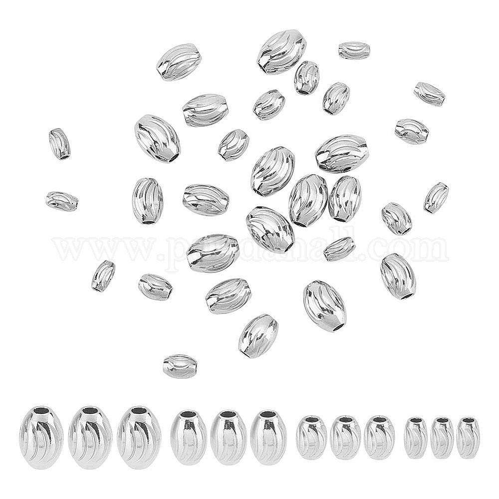 Wholesale 32Pcs 4 Style 201 Stainless Steel Beads - Pandahall.com