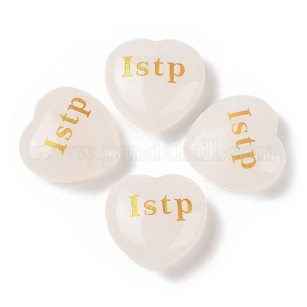 Wholesale Natural Quartz Crystal Heart Engraving MBTI Figurines Statues ...
