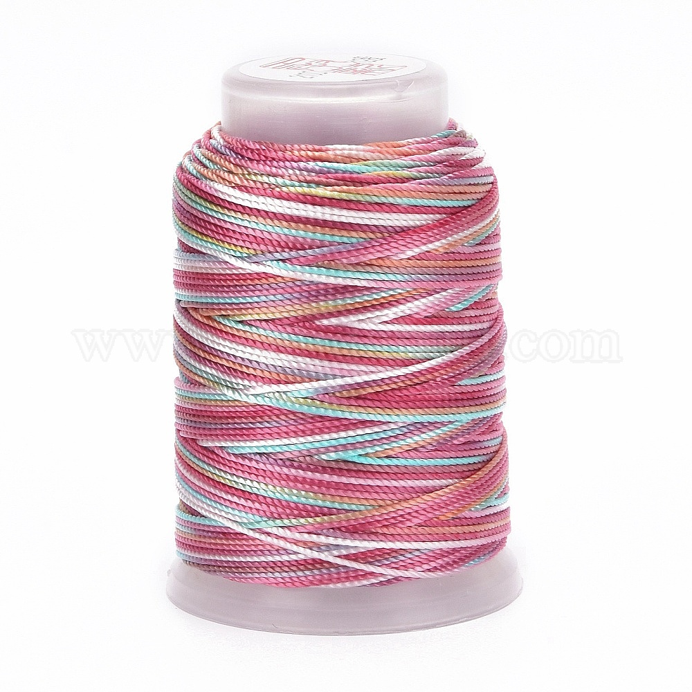 Wholesale 5 Rolls 12-Ply Segment Dyed Polyester Cords - Pandahall.com