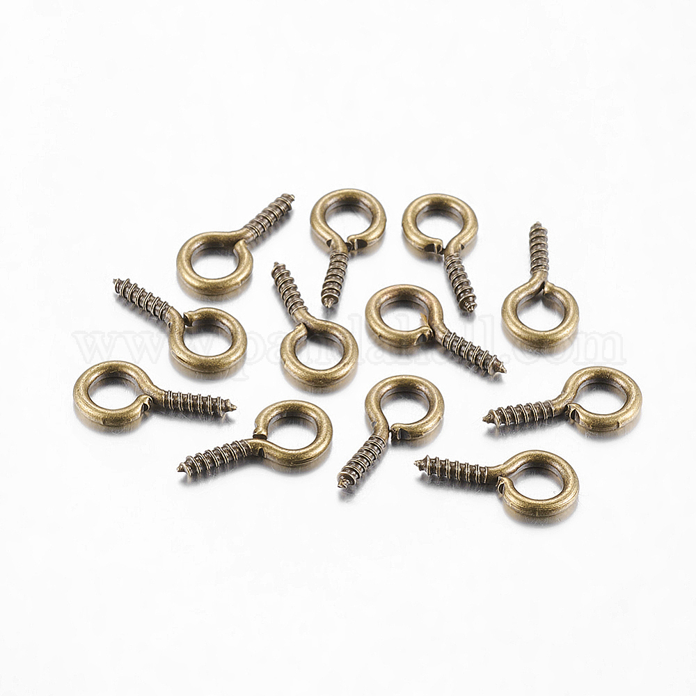 Wholesale Iron Screw Eye Pin Peg Bails - Pandahall.com