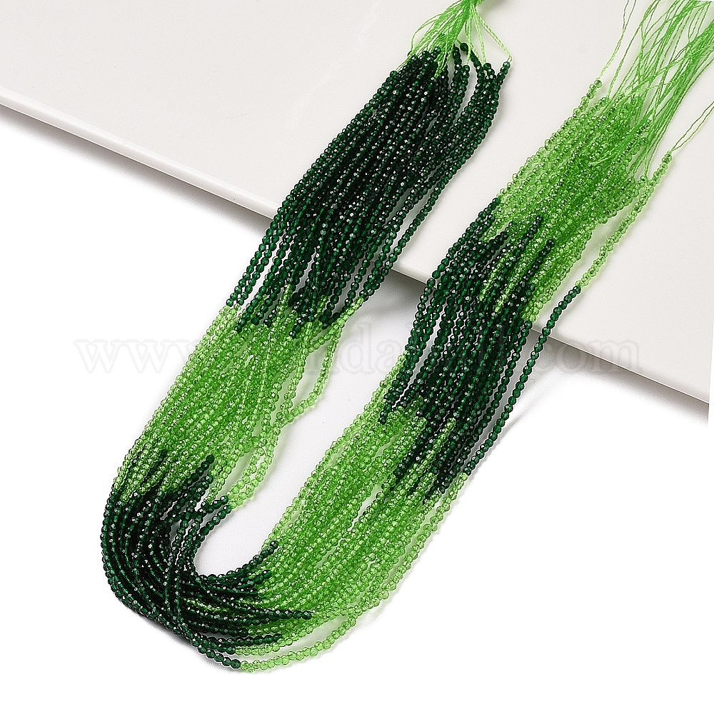 Wholesale Transparent Gradient Color Glass Beads Strands - Pandahall.com