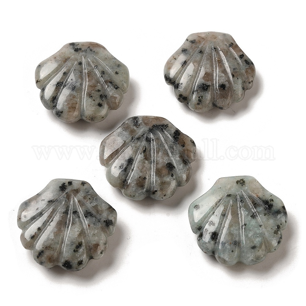 Wholesale Natural Sesame Jasper Carved Healing Shell Figurines ...