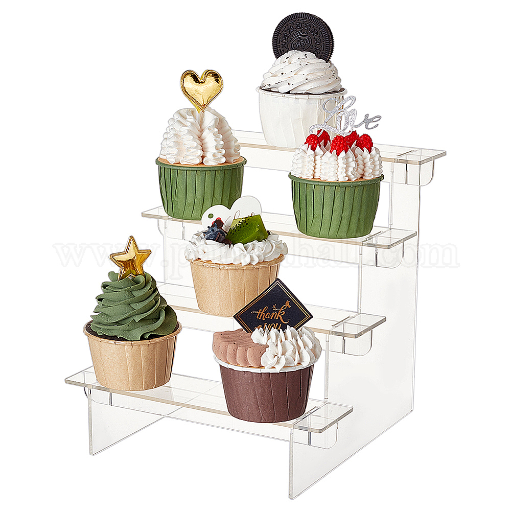 Wholesale 4-Layer Rectangle Acrylic Minifigures Organizer Display ...