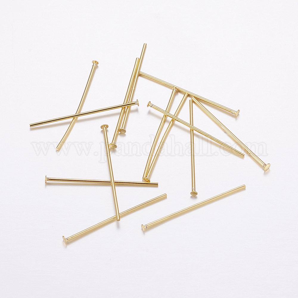 Wholesale Brass Flat Head Pins - Pandahall.com