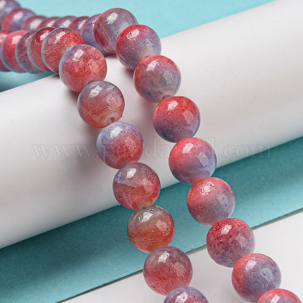 Wholesale Dyed Natural White Jade Beads Strands - Pandahall.com
