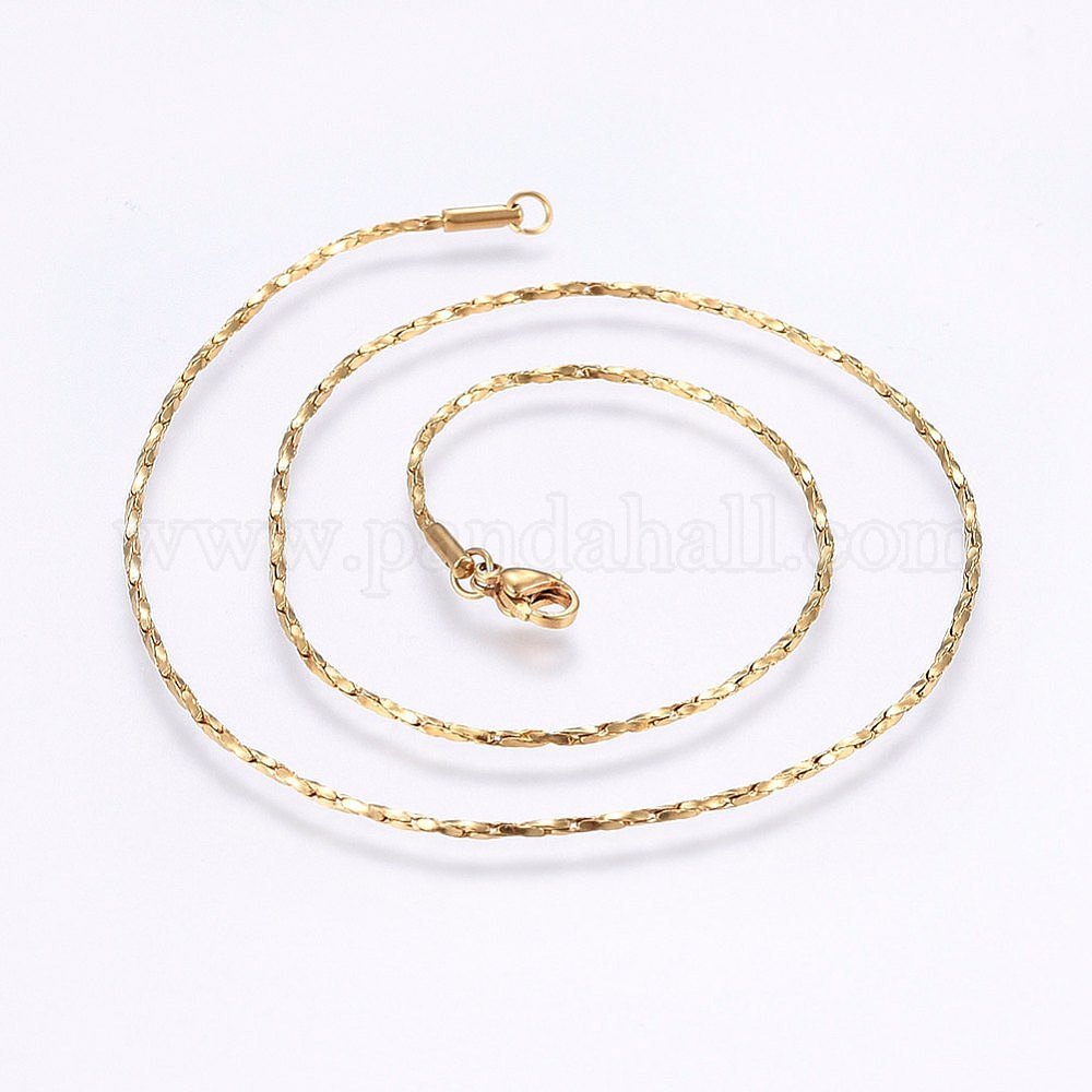 Wholesale 304 Stainless Steel Boston Link Chain Necklaces - Pandahall.com