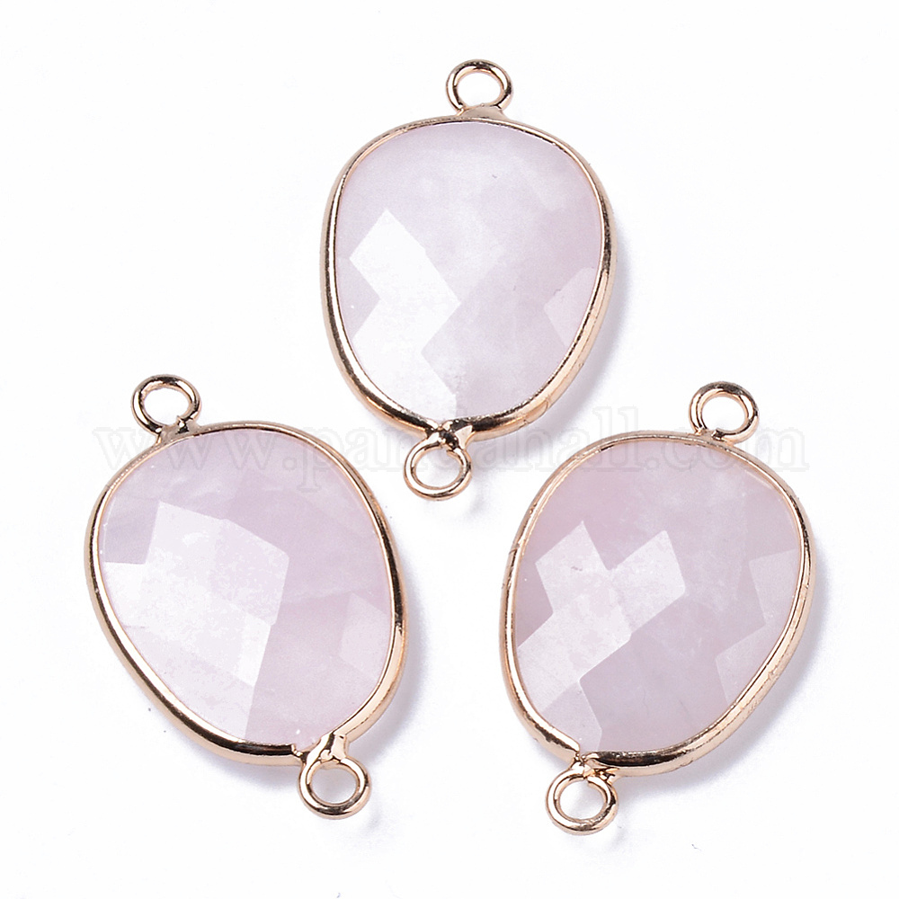 Wholesale Natural Rose Quartz Links Connectors - Pandahall.com