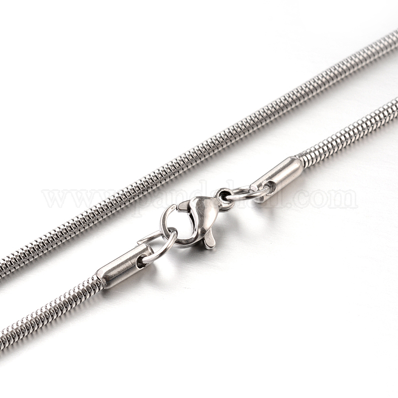 Wholesale Tarnish Resistant 304 Stainless Steel Snake Chain Necklaces ...
