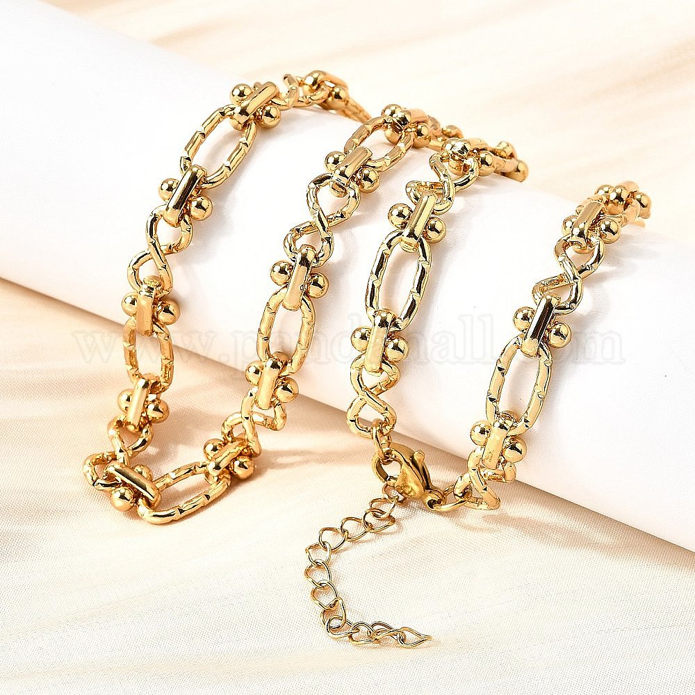 Wholesale 304 Stainless Steel Oval Textured Infinity Link Chain ...