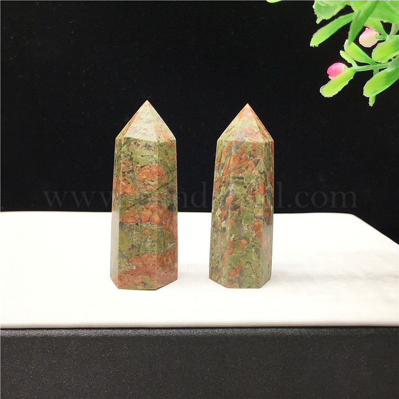 Wholesale Point Tower Natural Unakite Home Display Decoration ...