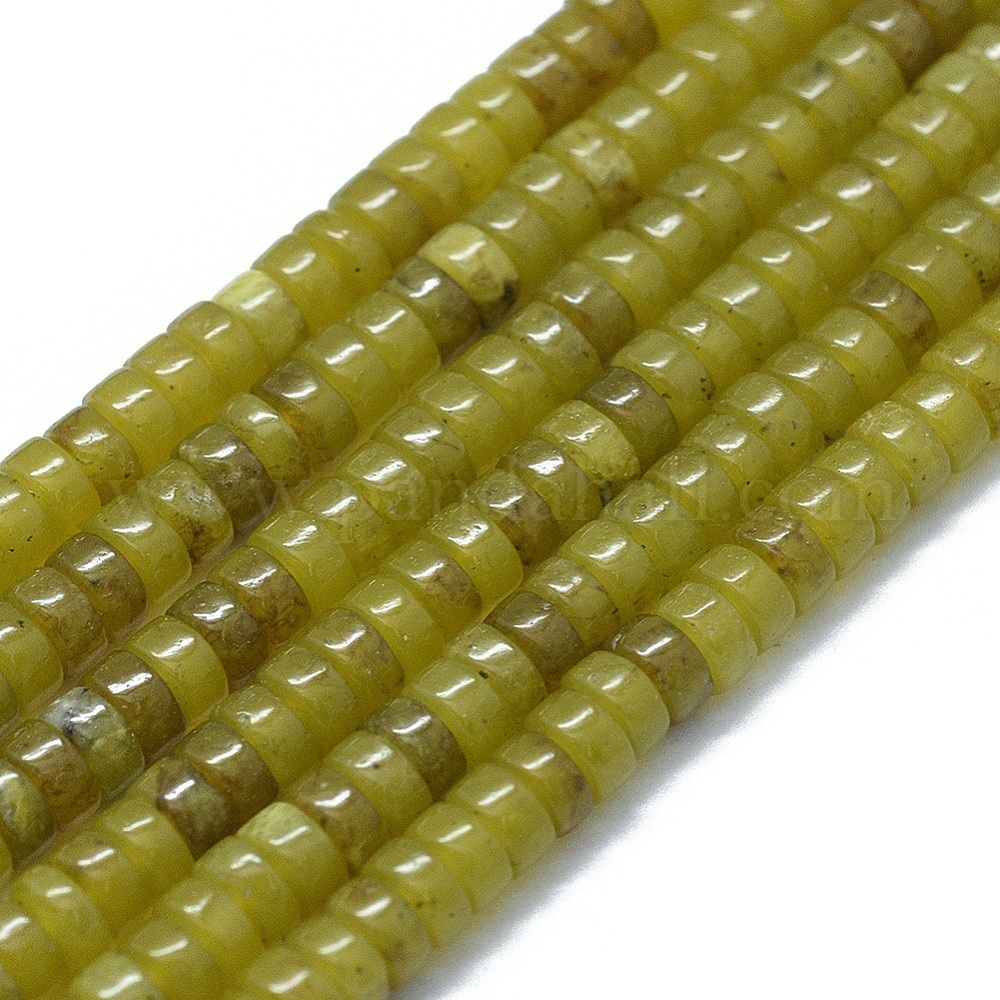 Wholesale Natural Korea Olive Jade Beads Strands - Pandahall.com