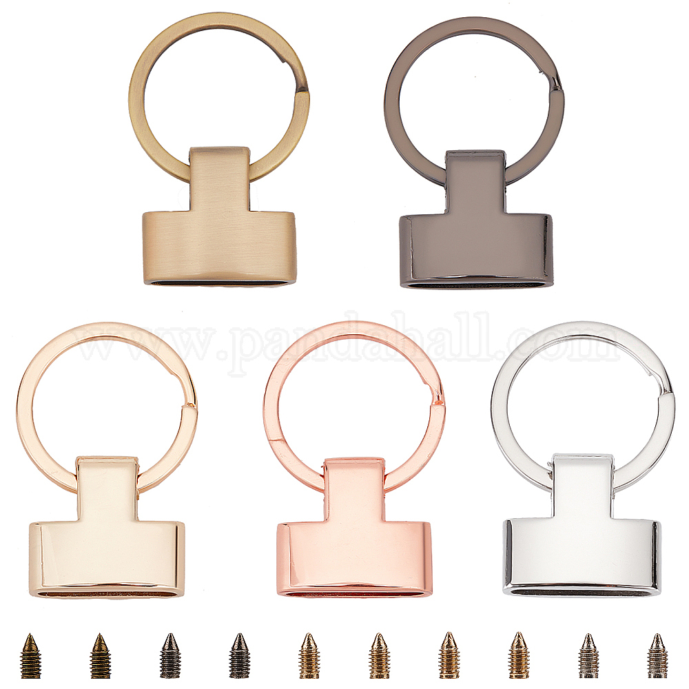 Wholesale 5 Sets 5 Colors Alloy Keychain Clasps - Pandahall.com