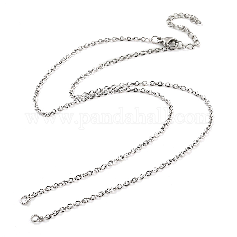 Wholesale Tarnish Resistant 304 Stainless Steel Cable Chains Necklace ...