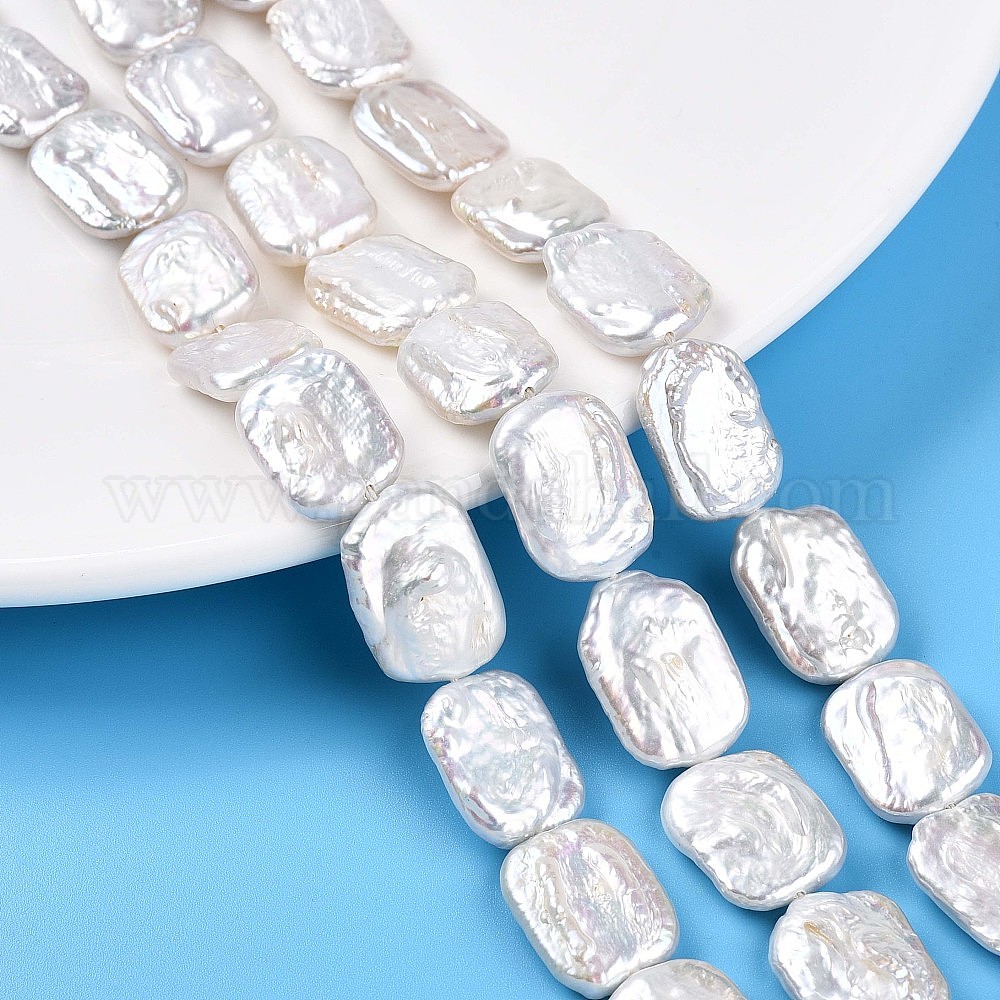 Wholesale Natural Baroque Pearl Keshi Pearl Beads Strands - Pandahall.com