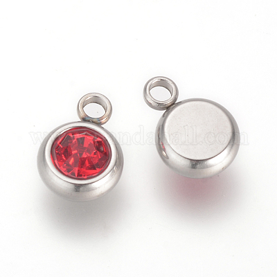 Wholesale 201 Stainless Steel Rhinestone Charms - Pandahall.com
