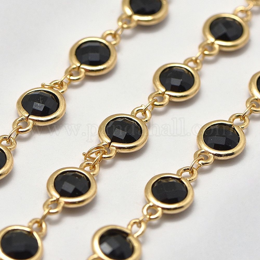 Wholesale Faceted K9 Glass Handmade Beaded Chains - Pandahall.com