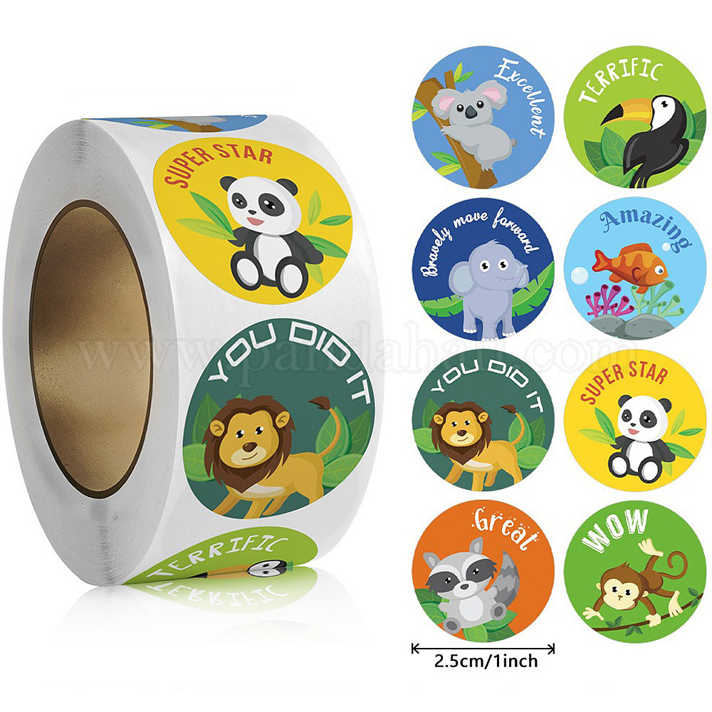 Wholesale 500 Paste Paper Self-Adhesive Stickers - Pandahall.com
