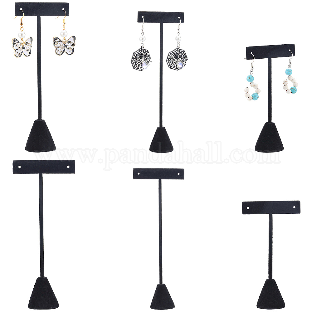 Wholesale 6Pcs 3 Styles T Shaped Alloy Earring Display Stand ...