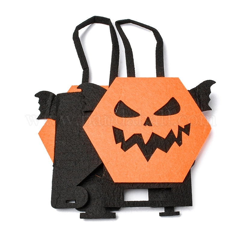 Wholesale Devil Felt Halloween Candy Bags with Handles - Pandahall.com