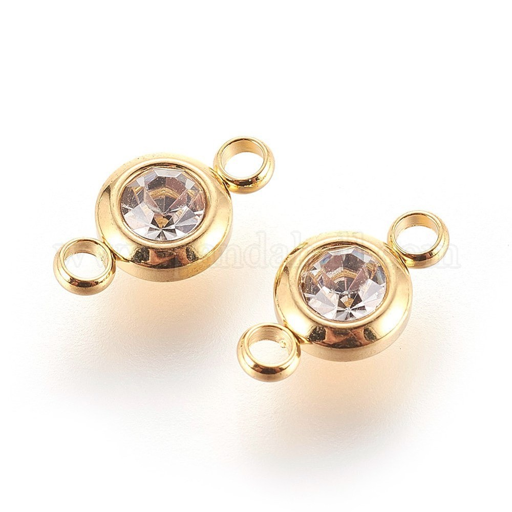 Wholesale 304 Stainless Steel Rhinestone Links connectors - Pandahall.com