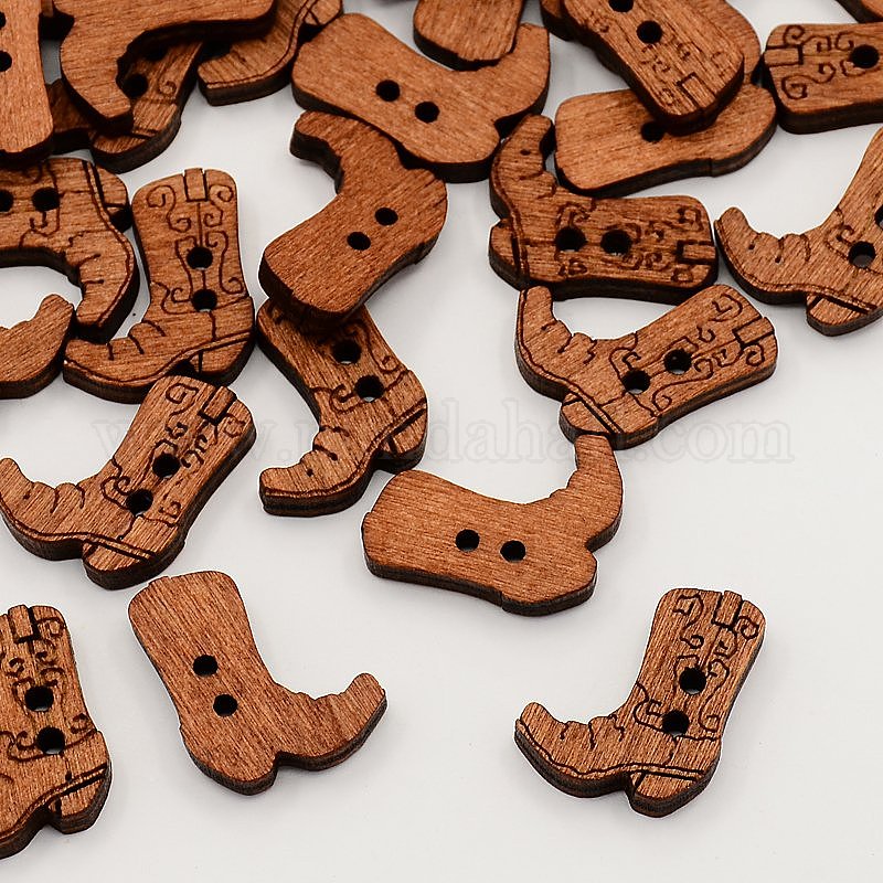 Wholesale 2-Hole Wooden Buttons - Pandahall.com