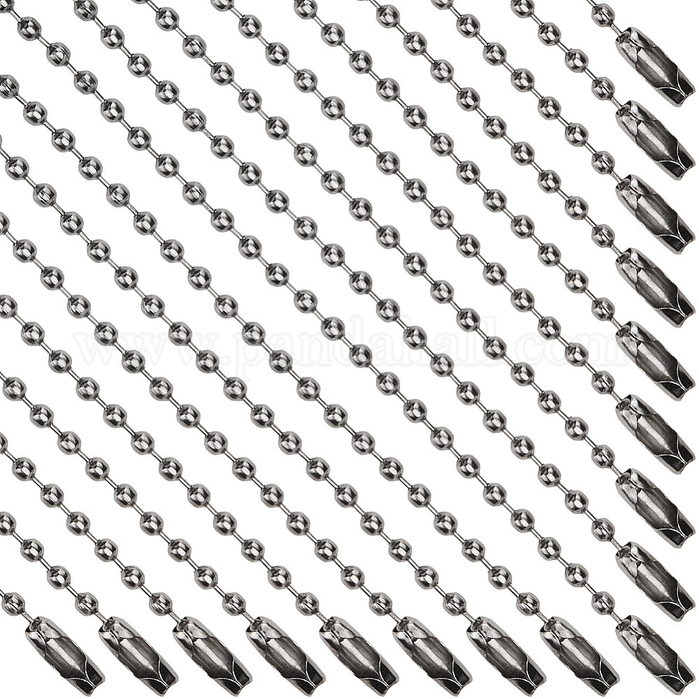 Wholesale 100Pcs Steel Ball Chains for Price Tag Chains - Pandahall.com