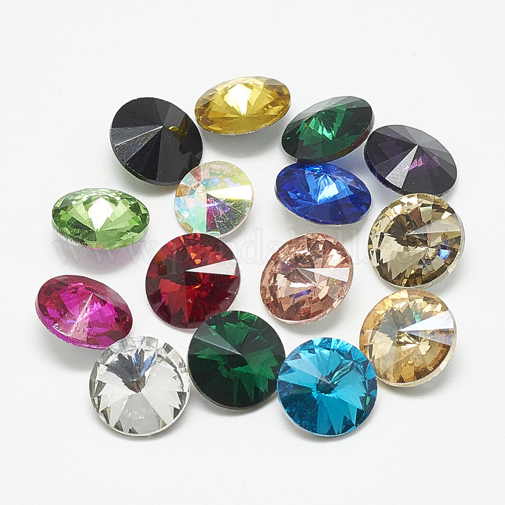 Wholesale Pointed Back Glass Rhinestone Cabochons - Pandahall.com