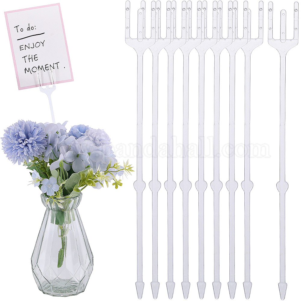 Wholesale 50Pcs Transparent Plastic Wire Name Card Clip Holder ...