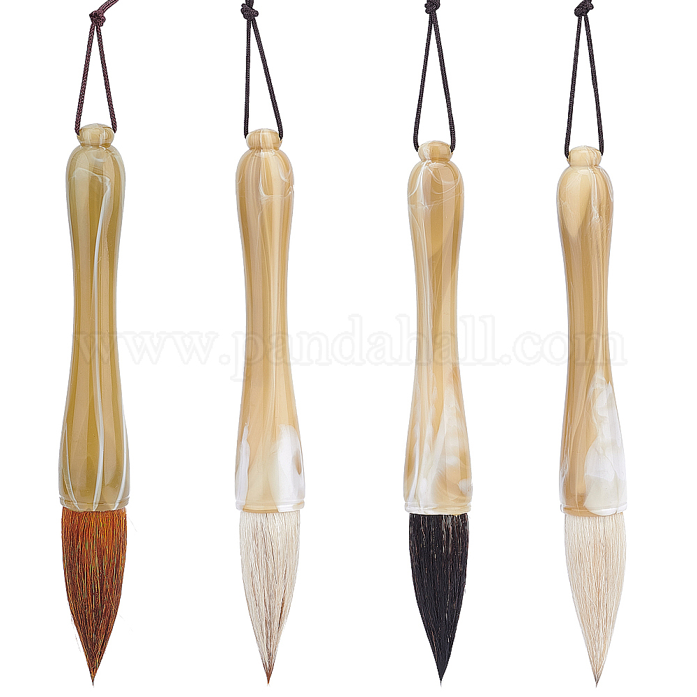 Wholesale 4Pcs 4 Colors Polyester Ink Brushes - Pandahall.com