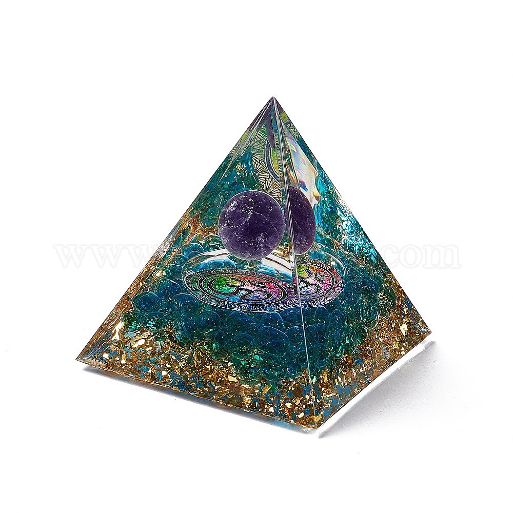 Wholesale Orgonite Pyramid Resin Display Decorations - Pandahall.com