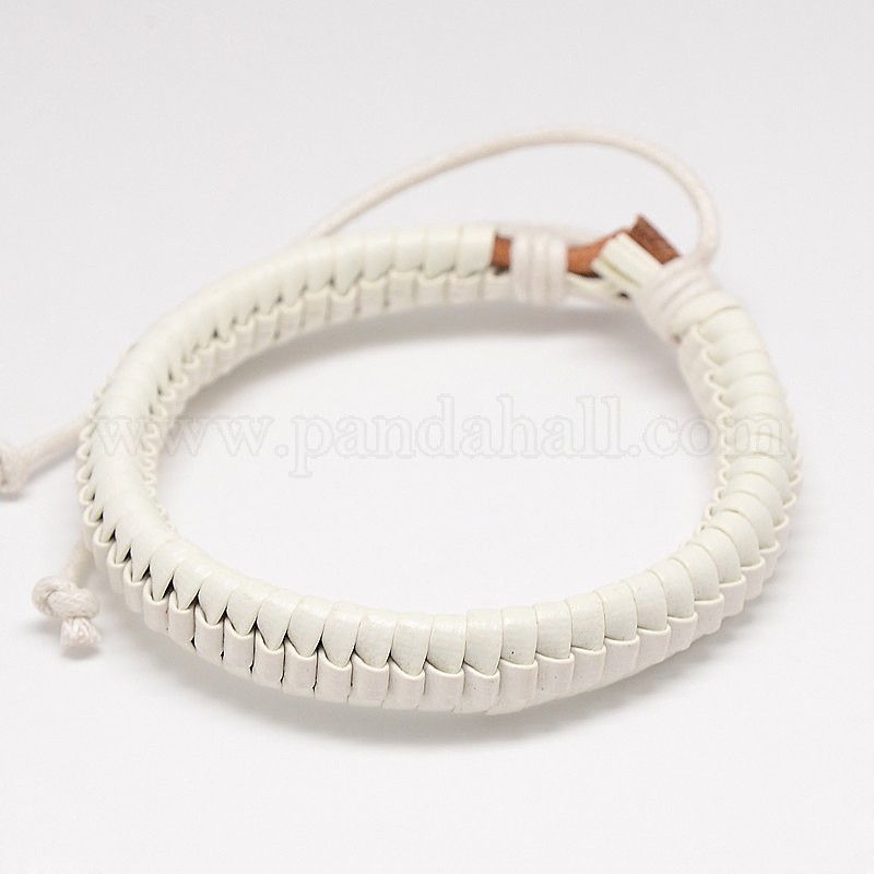 Wholesale Trendy Unisex Casual Style Leather Wrapped PU Leather Bracelets - Pandahall.com