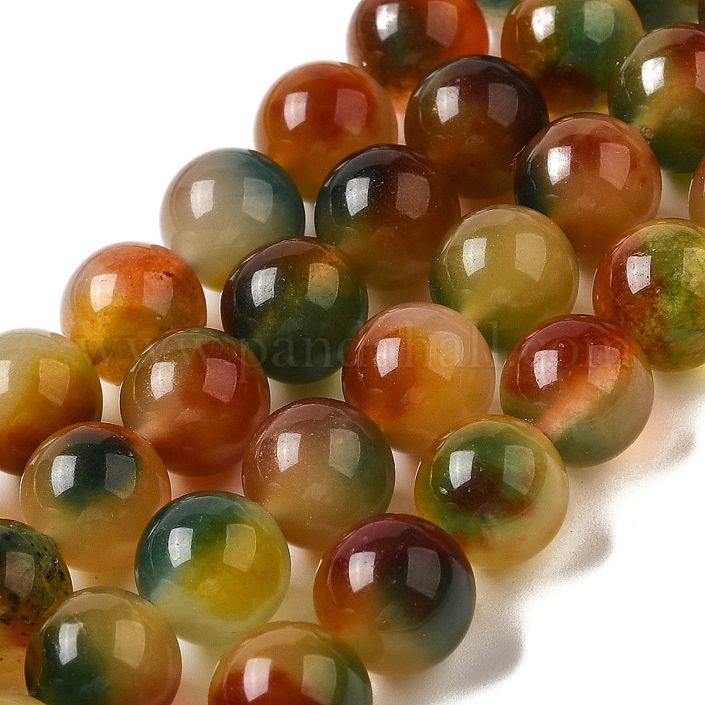 Wholesale Natural Dyed White Jade Beads Strands - Pandahall.com