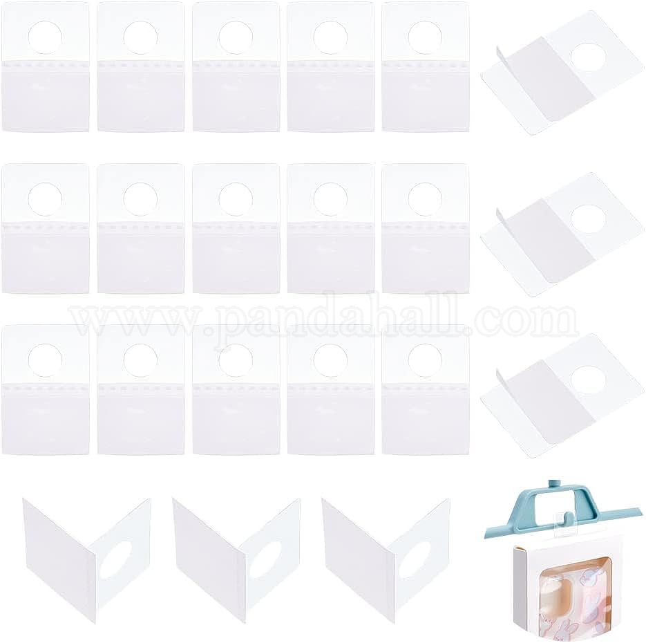 Wholesale 300Pcs Transparent PVC Self Adhesive Hang Tabs - Pandahall.com