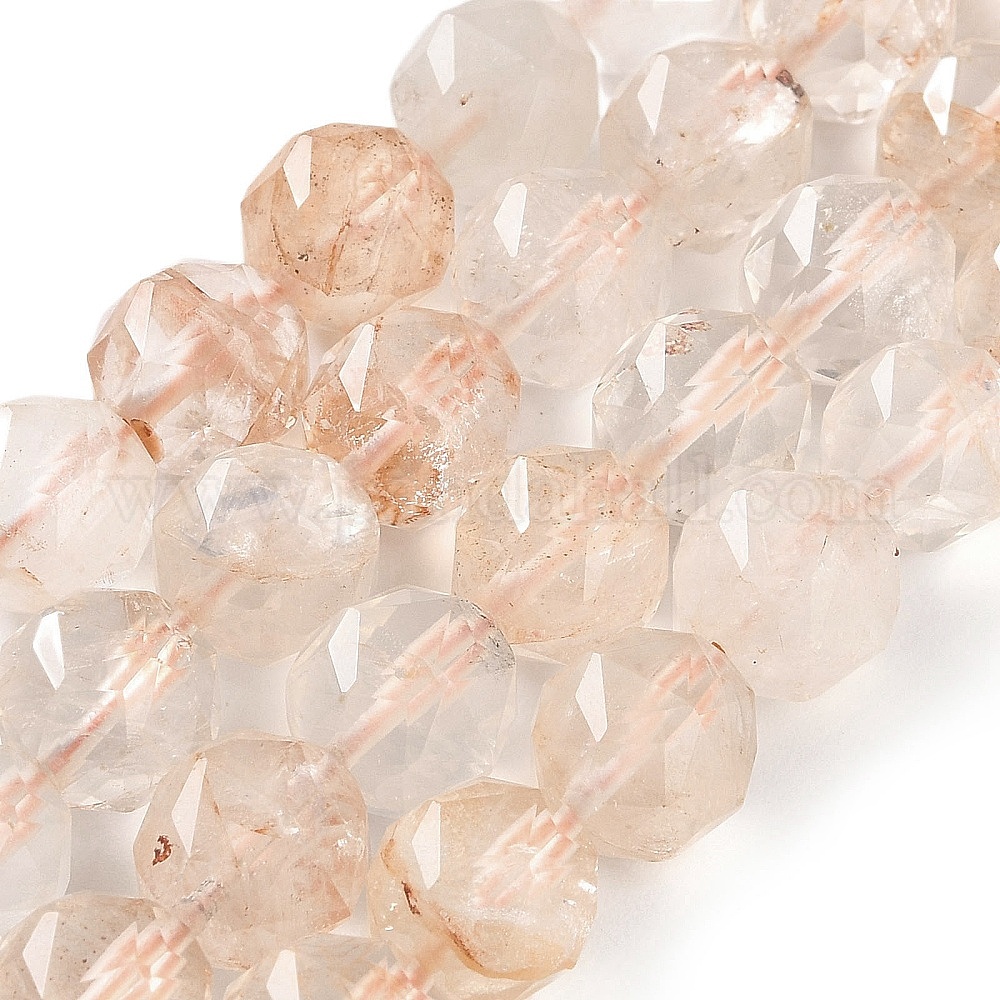 Wholesale Natural Red Hematoid Quartz/Ferruginous Quartz Beads Strands ...