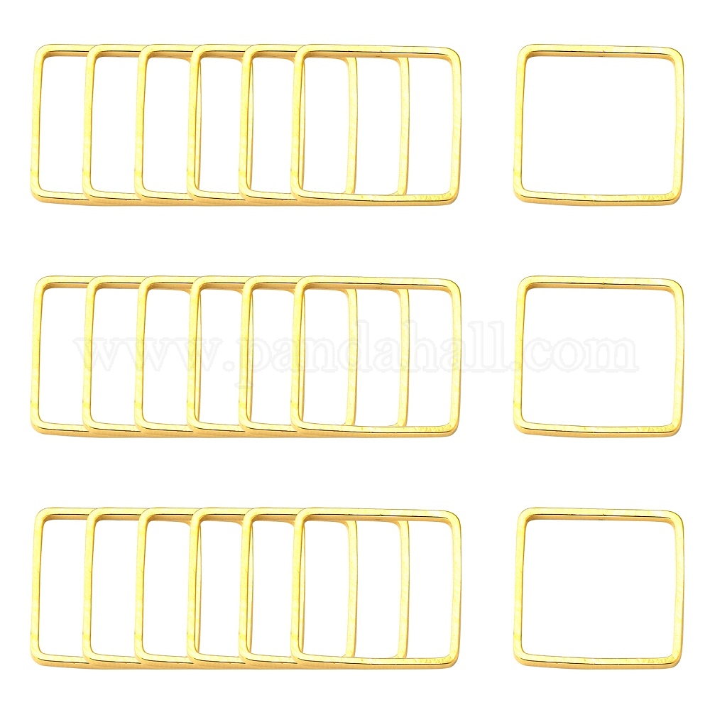 Wholesale Square Brass Linking Rings - Pandahall.com