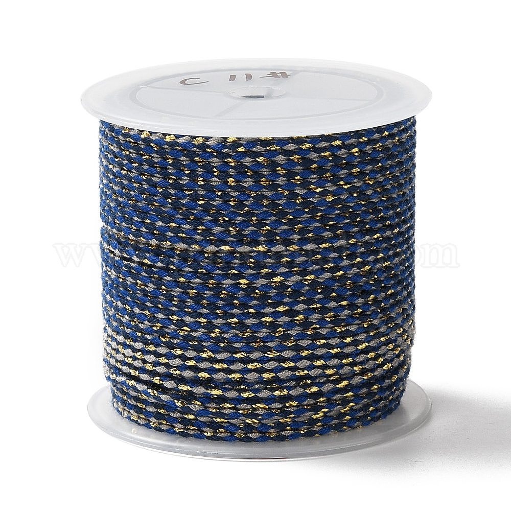 Wholesale 4-Ply Polycotton Cord with Metallic Thread - Pandahall.com