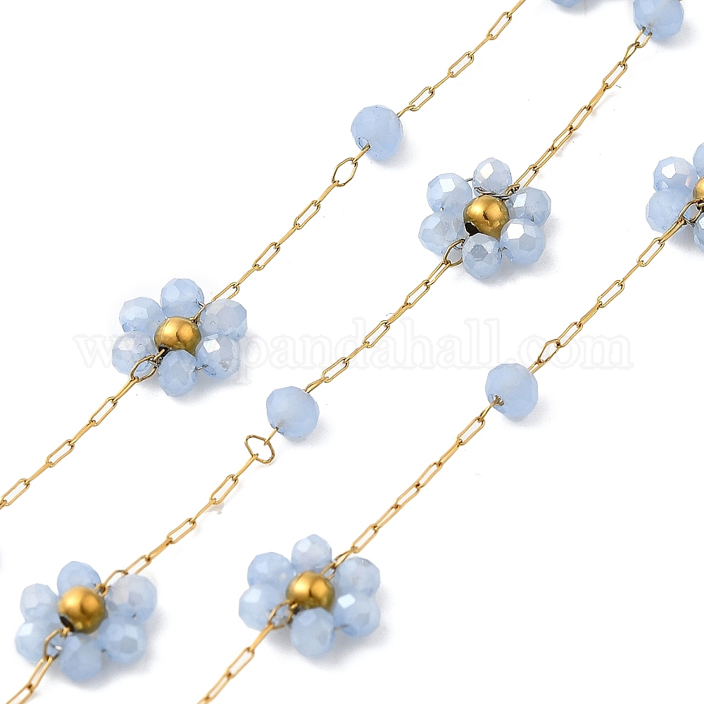Wholesale Handmade 304 Stainless Steel Beaded Chains - Pandahall.com