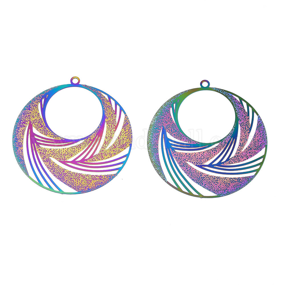 Wholesale Ion Plating(IP) 304 Stainless Steel Filigree Pendants ...