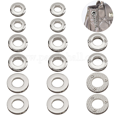 Wholesale WADORN 18pcs Alloy Eyelets Grommets Pandahall