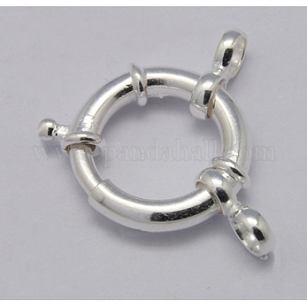 Wholesale 925 Sterling Silver Large Spring Rings Clasps - Pandahall.com